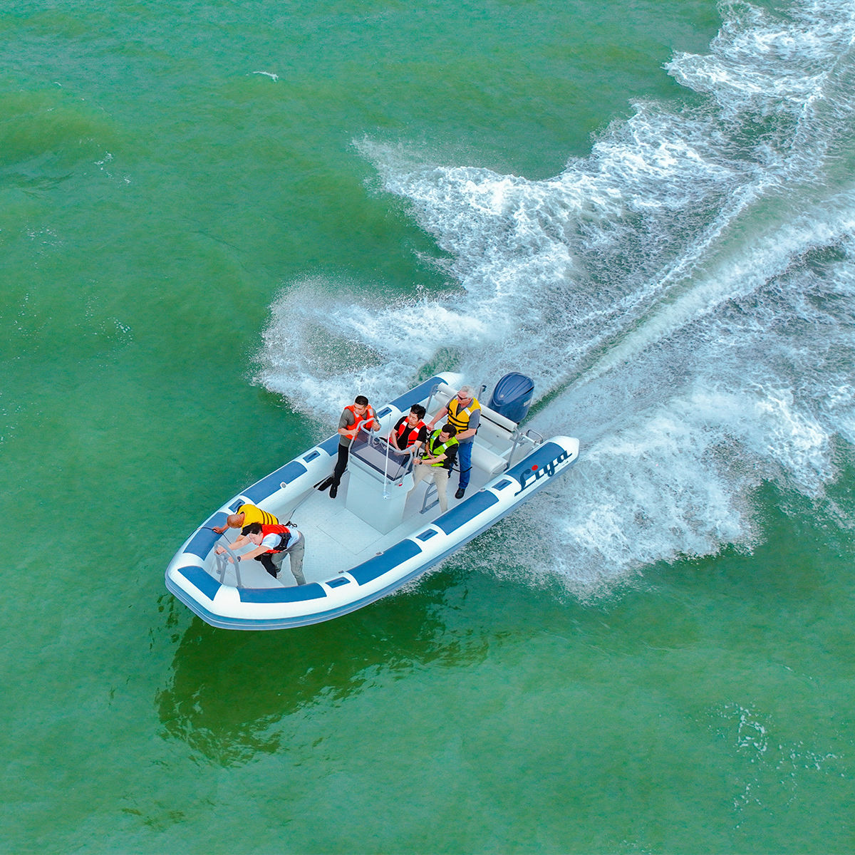 Service boat - LY70-Alu - Qingdao Lian Ya Boat Co.,Ltd. - outboard ...