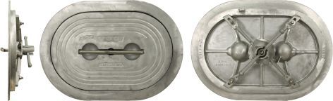Ship deck hatch - BFHQTH15X24 - BAIER MARINE - rectangular / opening ...