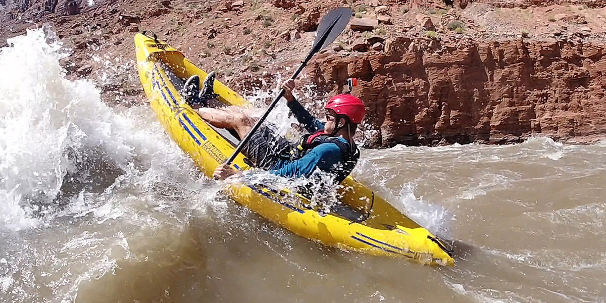 Sit-on-top kayak - Attack™ Pro - Advanced Elements - inflatable / white ...