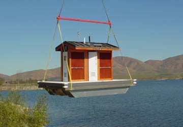 Floating restroom - Topper Industries