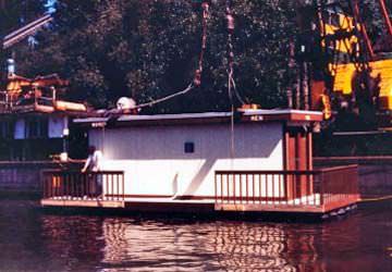 Floating restroom - Topper Industries