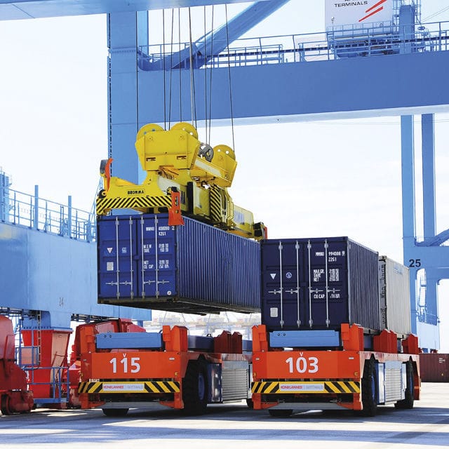 AGV automatic guided vehicle - LIFT - Konecranes - for containers
