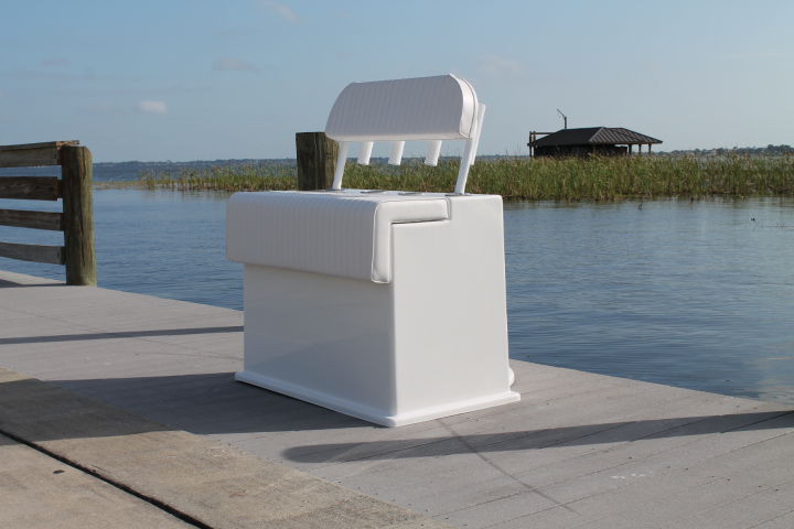 Boat bench seat - CMDFLPLW - C&M Marine Products - 2-person
