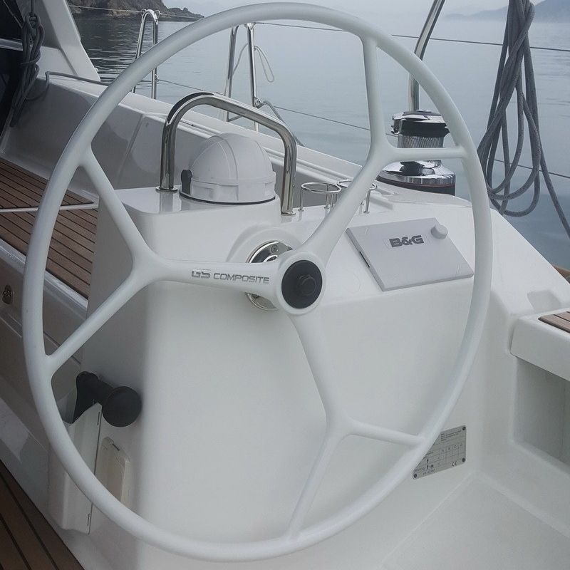 Sailboat helm wheel - 3-spoke - GS Composite