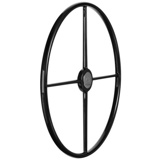 Sailboat helm wheel - 4-spoke - GS Composite - carbon / classic