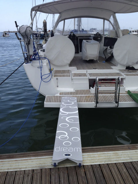 Boat gangway - Full Carbon - GS Composite - folding / manual / custom