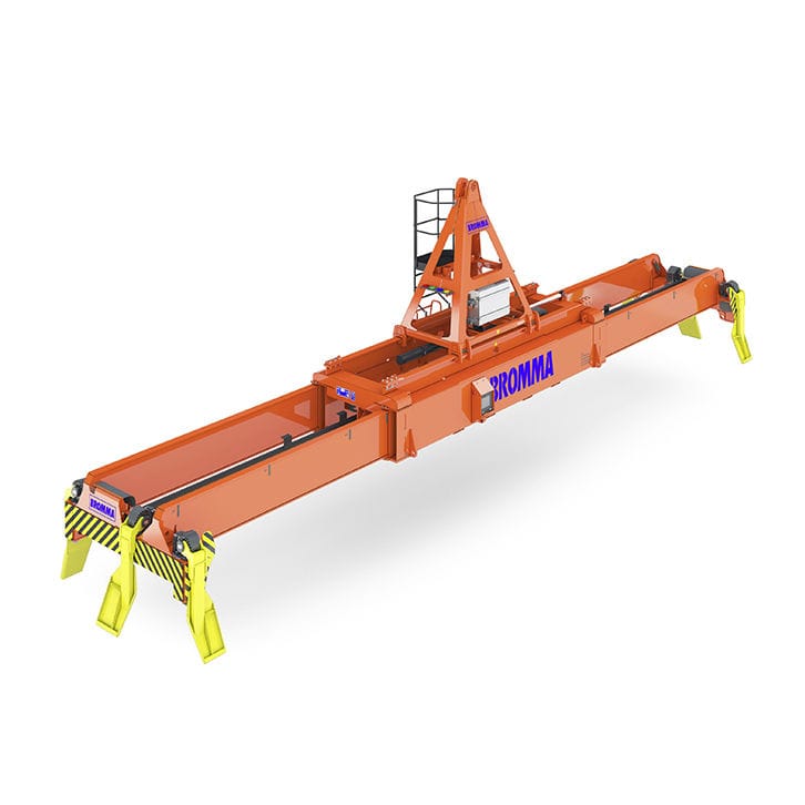Mobile harbor crane spreader - MSX45 - BROMMA - for containers / telescopic