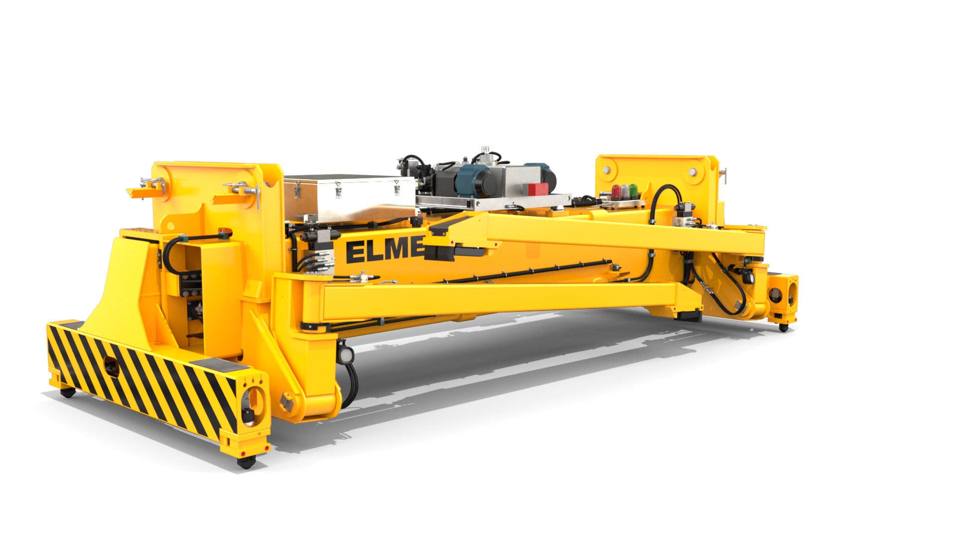 Loaded container spreader - 8510 - ELME Spreader AB - trailer ...