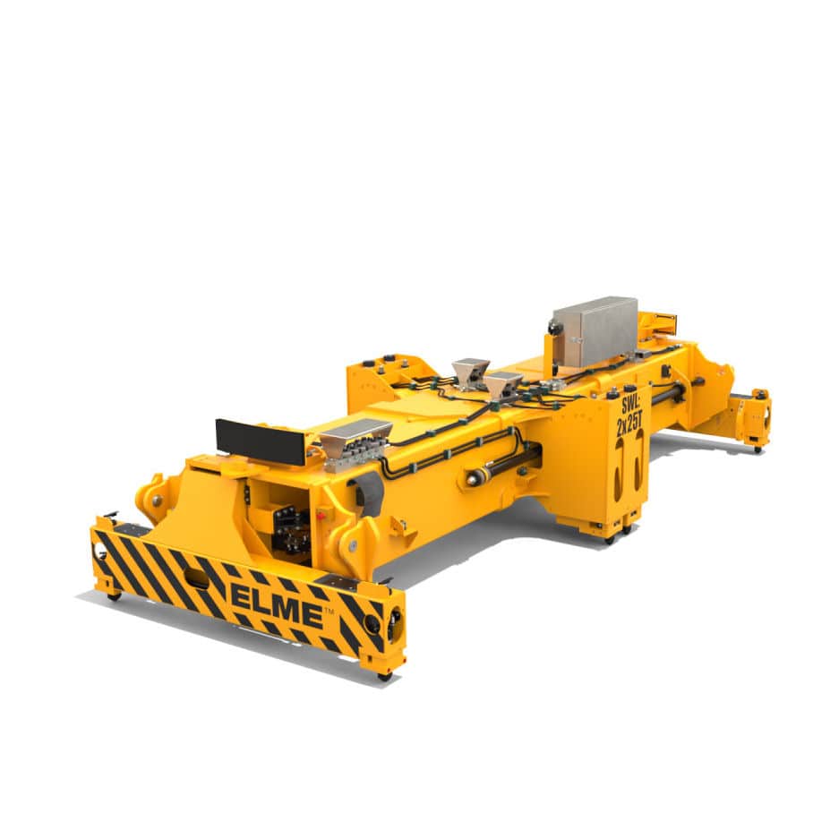 Loaded container handler spreader - 816TL - ELME SPREADER - telescopic ...