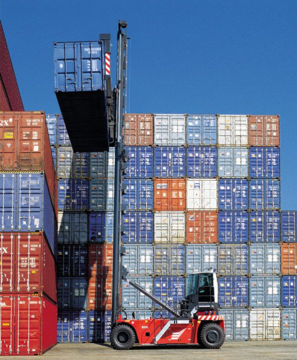 Empty container handler - ECH series - CVS Ferrari - with side-lift ...