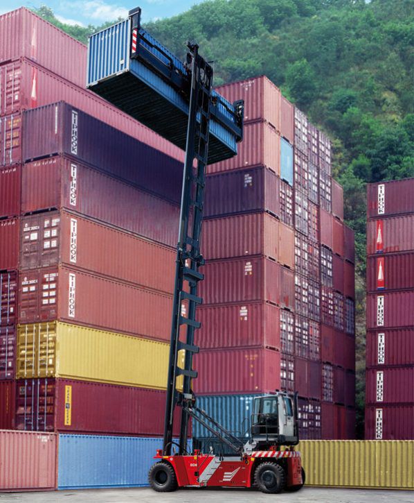 Empty container handler - ECH series - CVS Ferrari - with side-lift ...