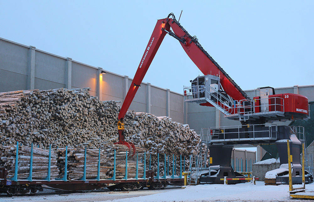 Port crane - MANTSINEN 90 R - MANTSINEN - articulated / mobile