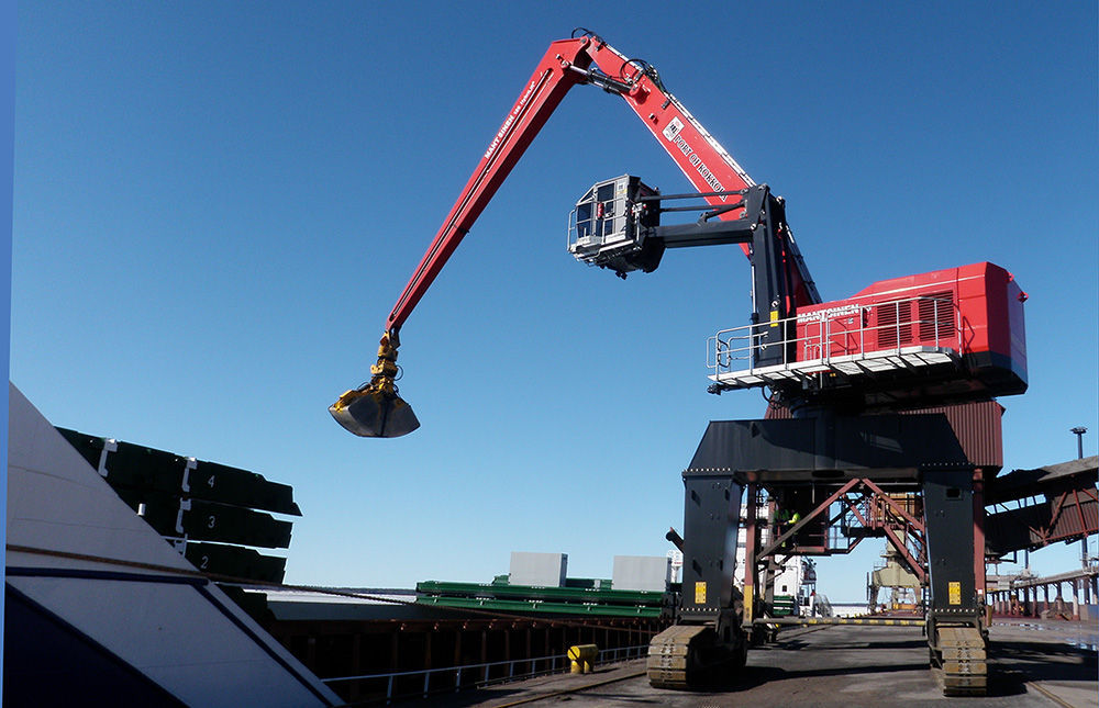 Port crane - MANTSINEN 120R - MANTSINEN - articulated / mobile