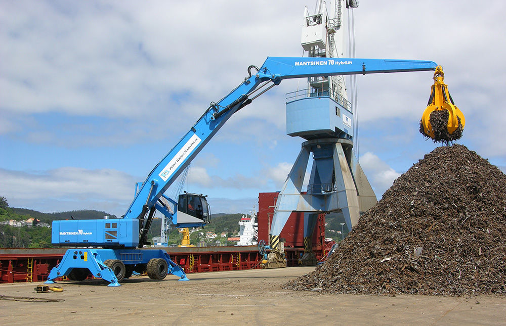Port crane - MANTSINEN 70 M - MANTSINEN - articulated / mobile