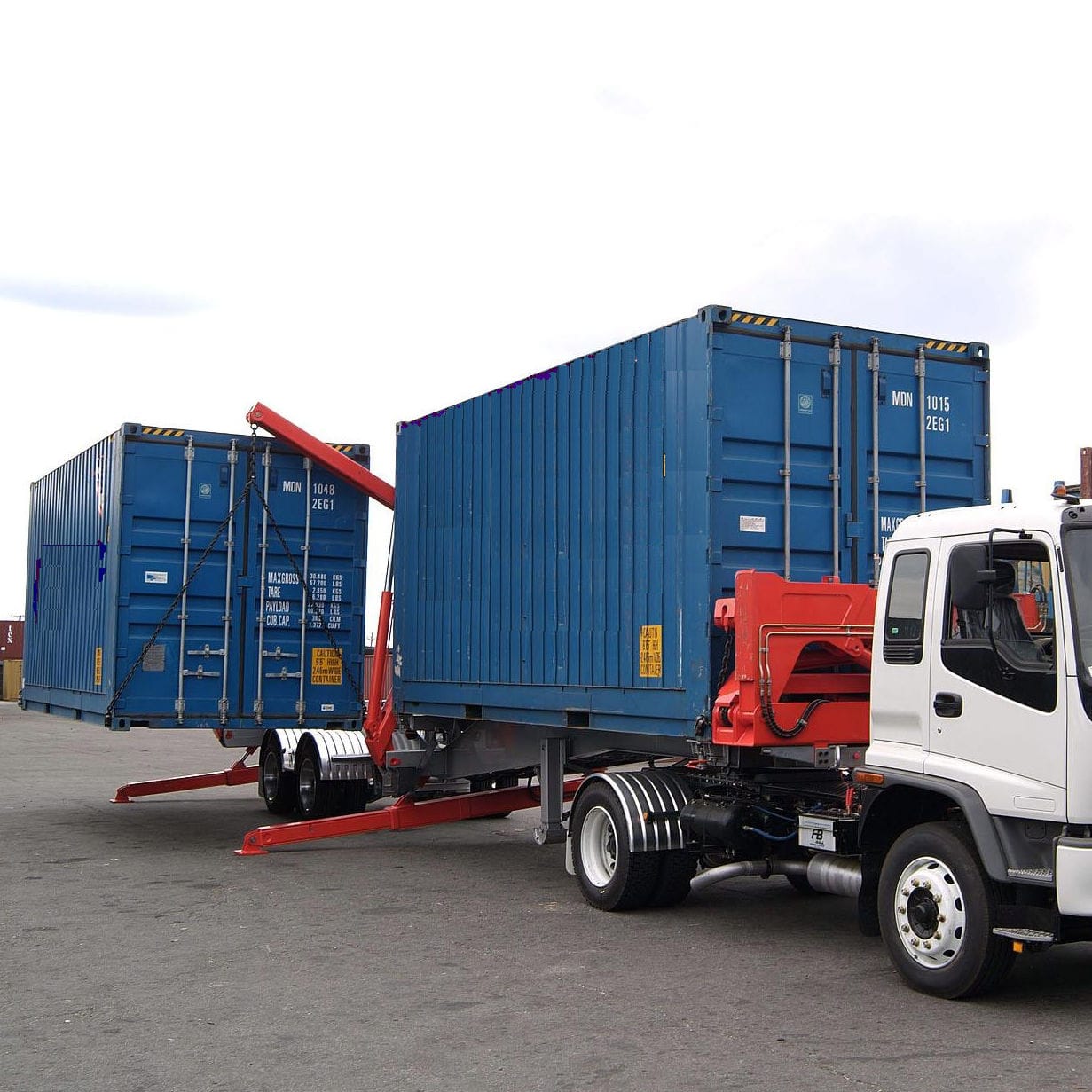 Road trailer - SB121 - Steelbro - container / for terminals / side-lift