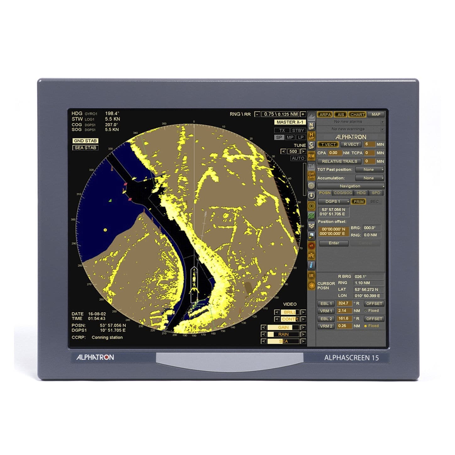 Ship radar - AlphaChart T - Alphatron Marine - ARPA / with charts