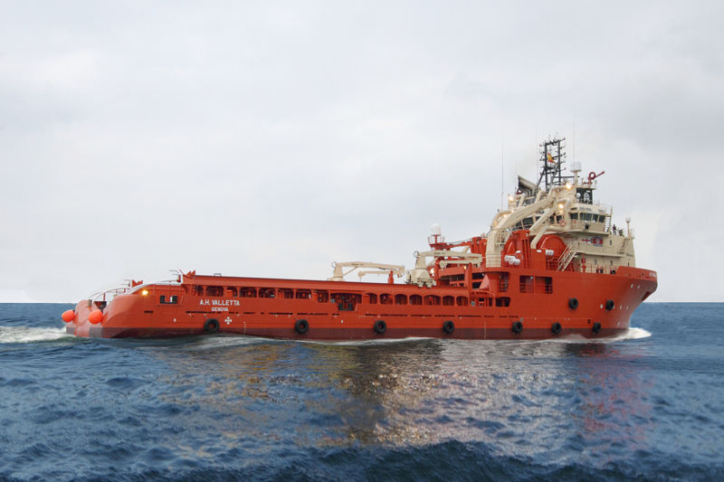 Anchor-handling tugboat (AHT) offshore support vessel - A.H. Valletta ...