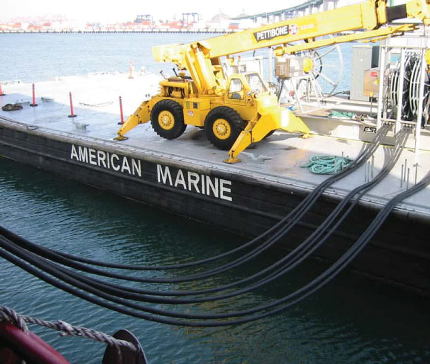 Ship cold ironing system - AMP - Cavotec MSL - for terminals