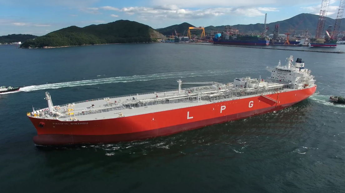 LPG carrier cargo ship - VLGC / VLAC - Hanwha Ocean