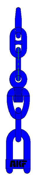 Ships chafe chain - Damen Anchor & Chain Factory (AKF) - anchor / stud link