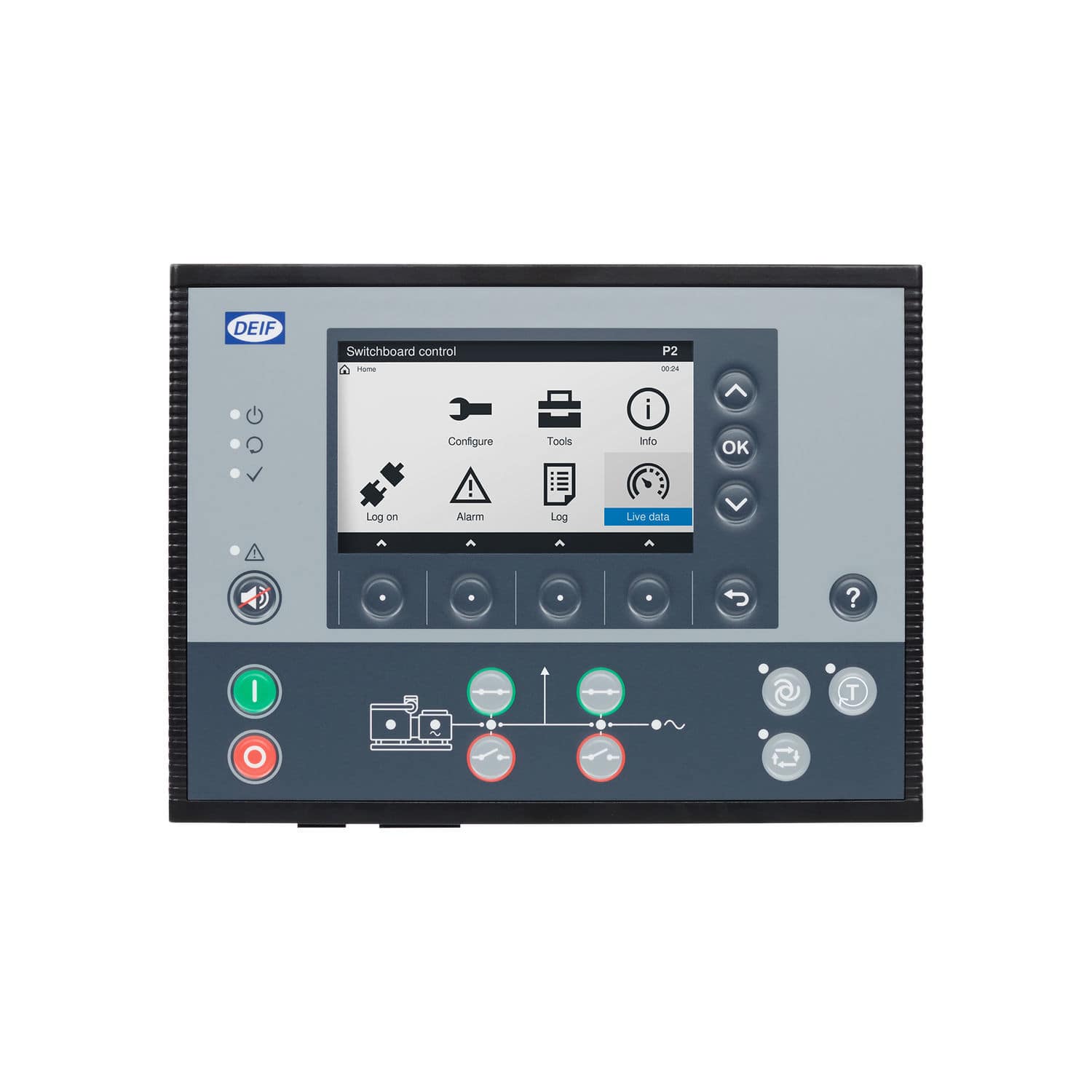 Ship control panel - PPM 300 Emergency - DEIF - for generator sets