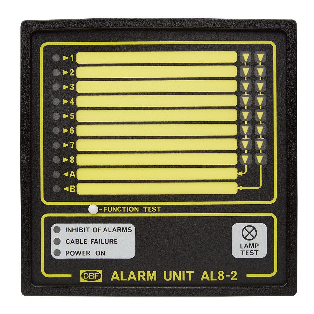 Ship control panel - AL8-2 - DEIF - alarm
