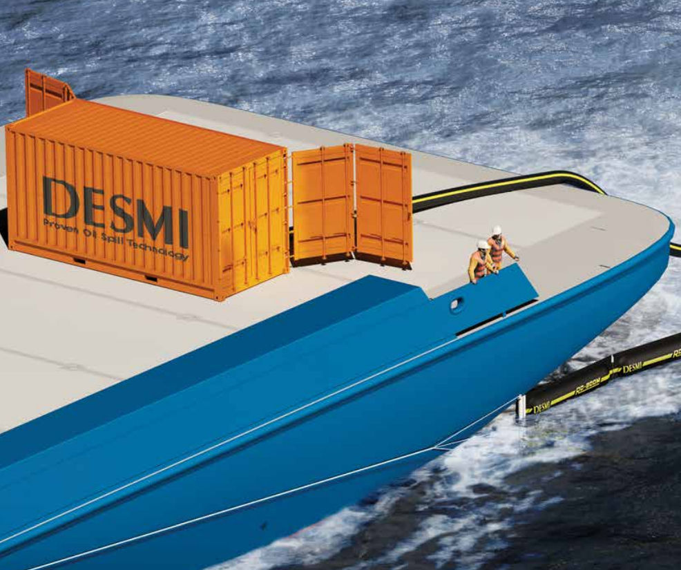 Pollution control boom - Desmi - inflatable / sheltered waters / pneumatic