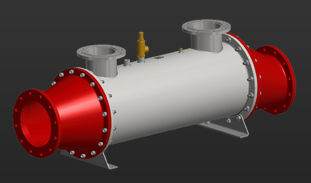 Shell and tube heat exchanger / for ships / exhaust gas - E. J. Bowman