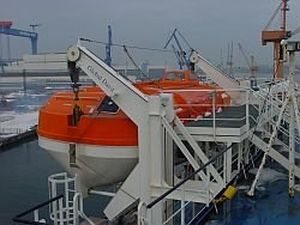 Ship davit - GS(L)P - GLOBAL DAVIT - lifeboat / gravity