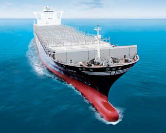 Container ship cargo ship - HYUNDAI HEAVY INDUSTRIES