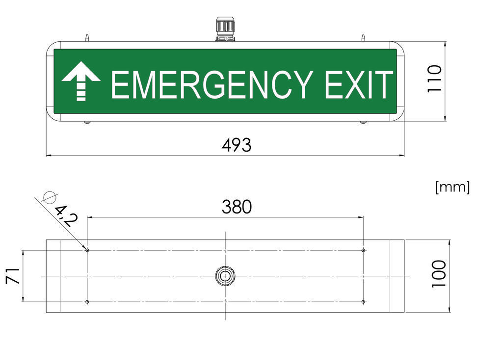 Ship emergency exit sign - HL15 - LightPartner Lichtsysteme