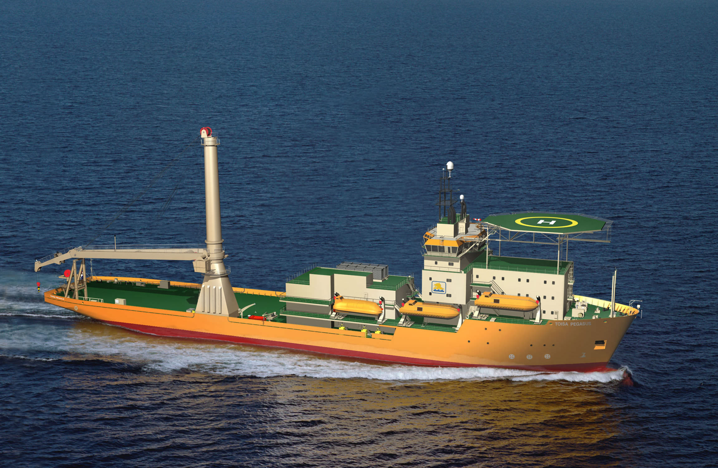 Dive support vessel offshore support vessel - TOISA PEGASUS - Royal IHC