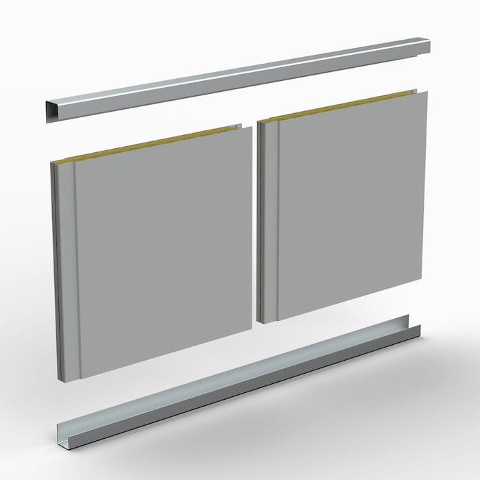 Ship partition wall sandwich panel - K-600 - NORAC - foam / aluminum ...