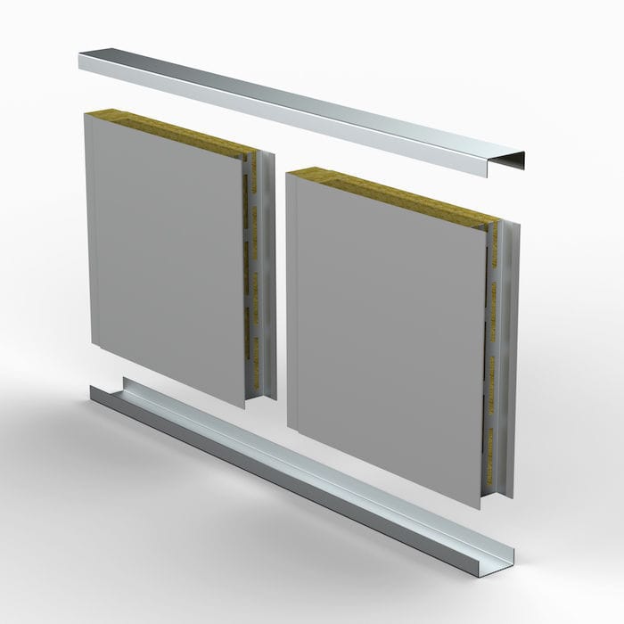 Ship partition wall sandwich panel - Q-600 - NORAC - soundproofing / foam