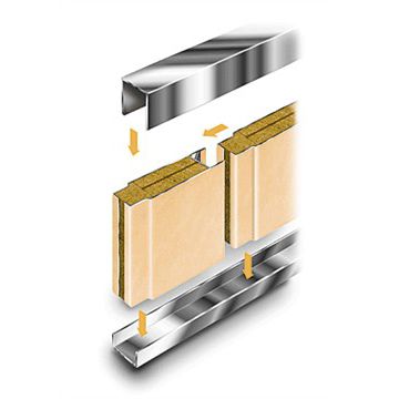 Soundproofing sandwich panel - CF-600/50-70 - NORAC - for ship ...