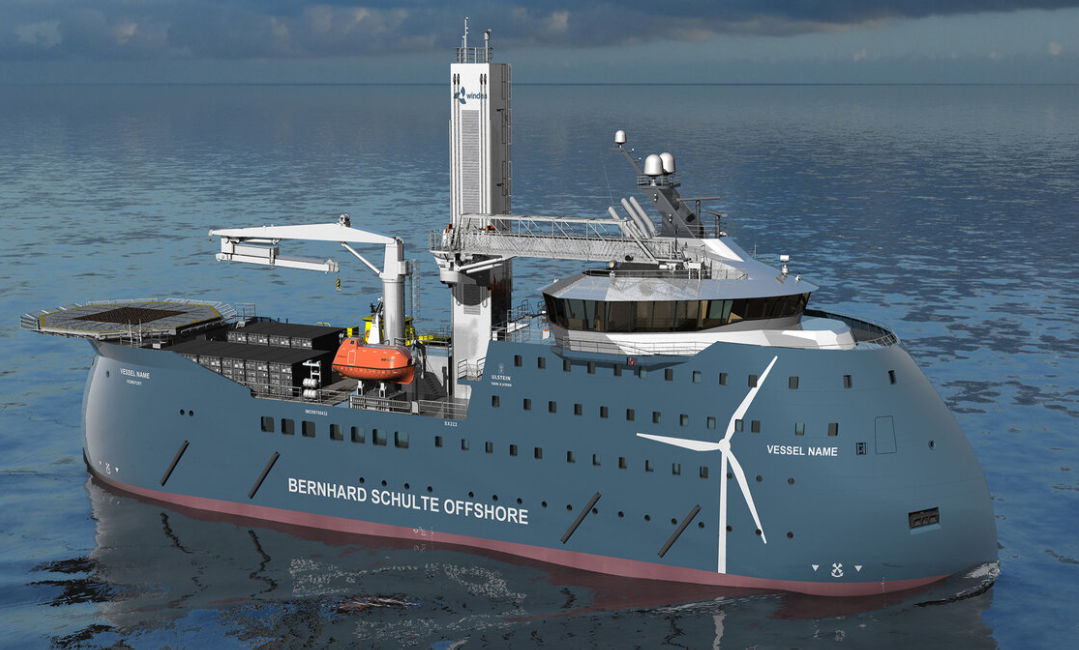 Wind farm offshore support vessel - WINDEA Curie - ULSTEIN