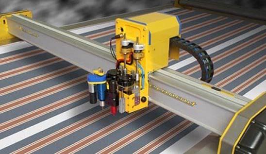 CNC cutting table - Elektron B2 - AERONAUT - for shipyards