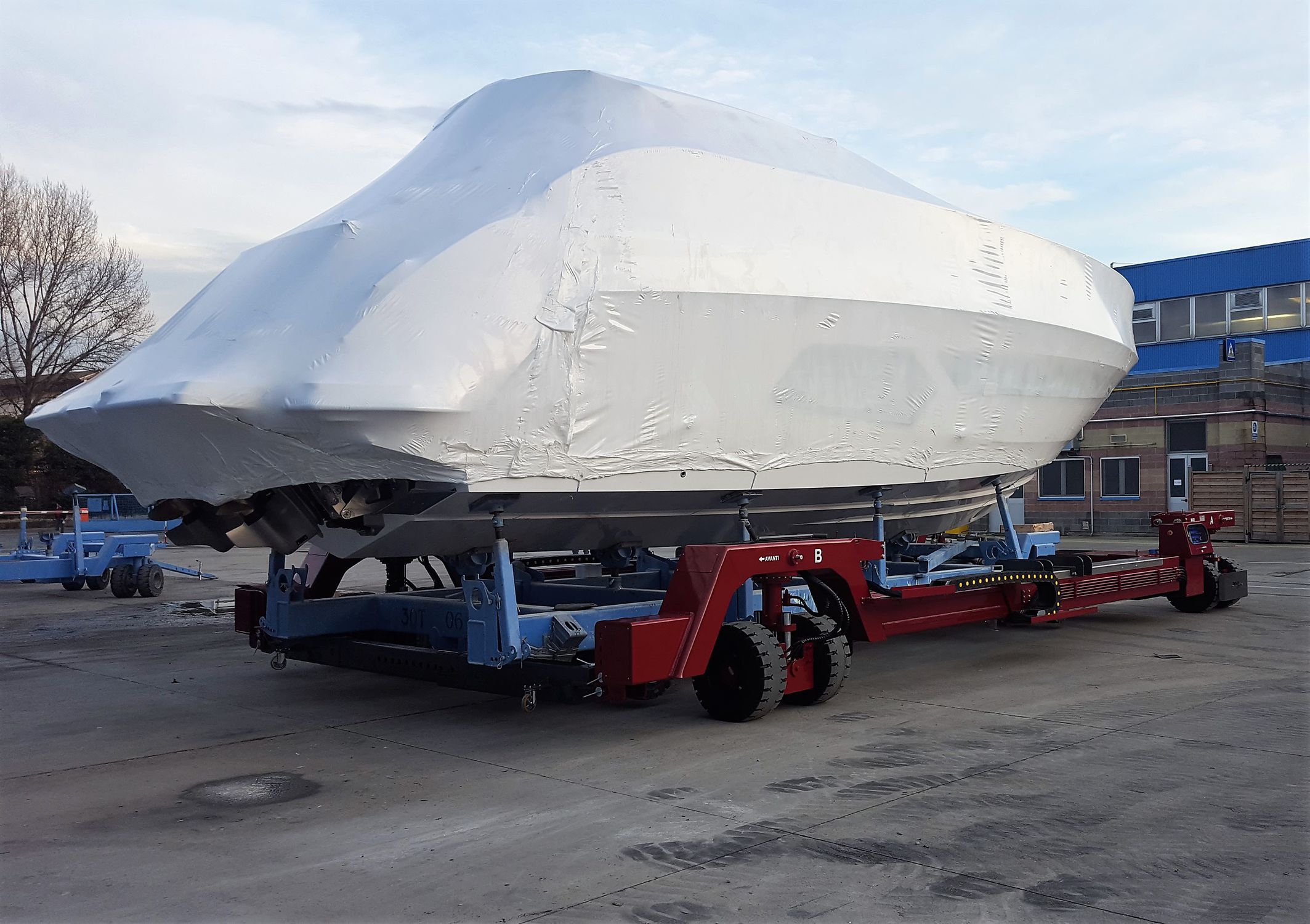 Handling trailer - BL40-MAA90° - BOAT LIFT - launching / for boats ...