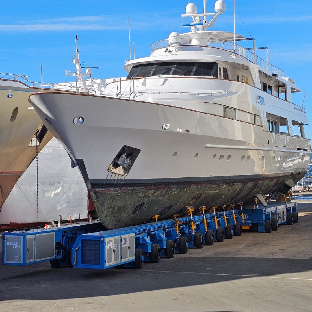 Handling trailer - BL580MA–90°DSC TRIDEM - BOAT LIFT - for boat / for ...