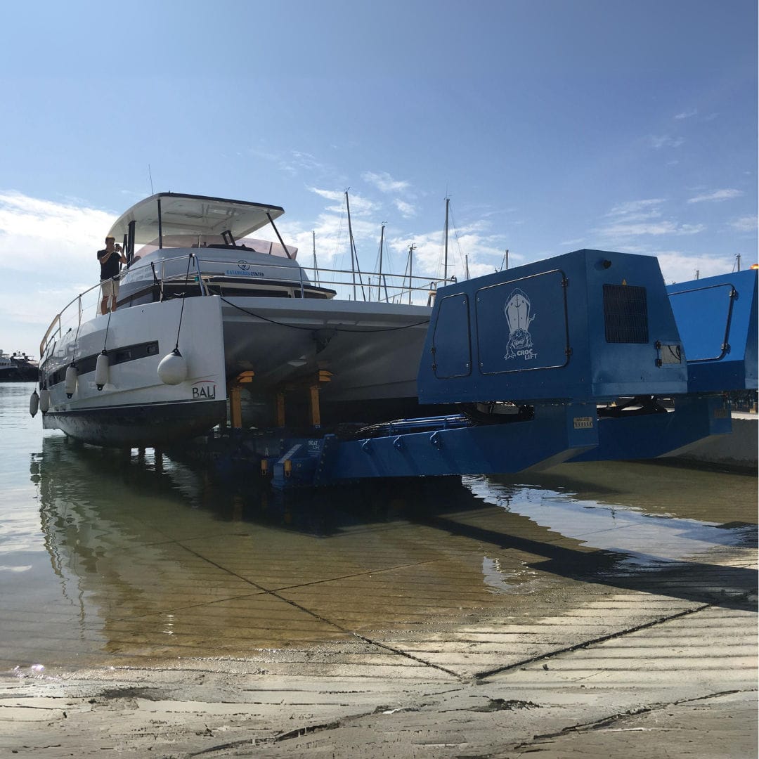 Launching trailer - BL45MA-CROC - BOAT LIFT - handling / for shipyards ...