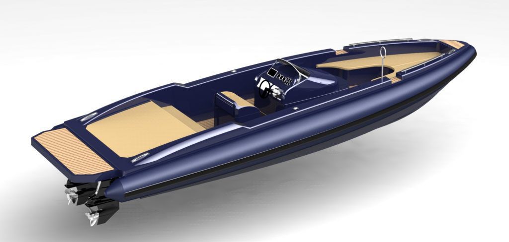 Outboard inflatable boat - FRECCIA 1000 - Naumatec - hydro-jet ...