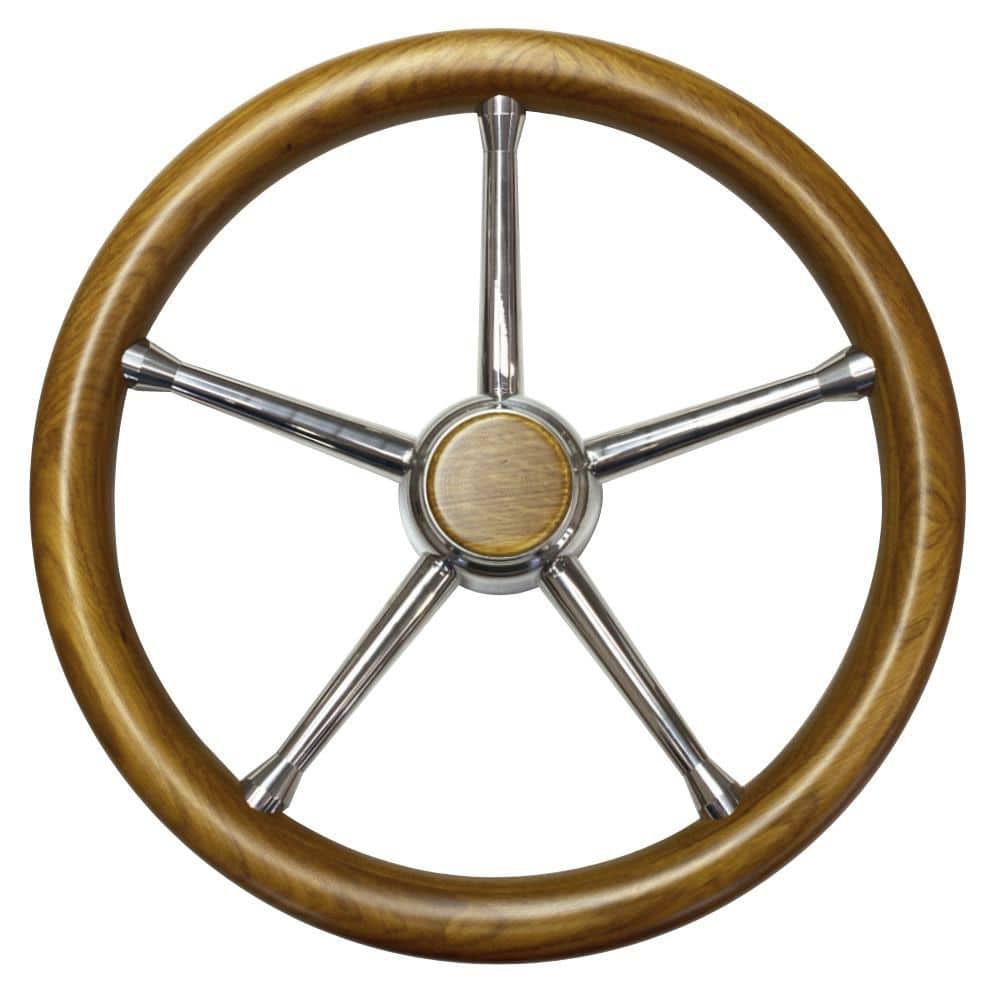 Teak power boat steering wheel - T17L series - SAVORETTI ARMANDO & C. s ...