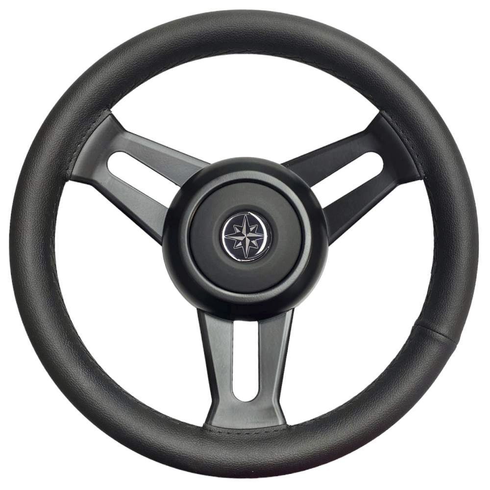 Leather-covered power boat steering wheel - T30GHOST - SAVORETTI ...