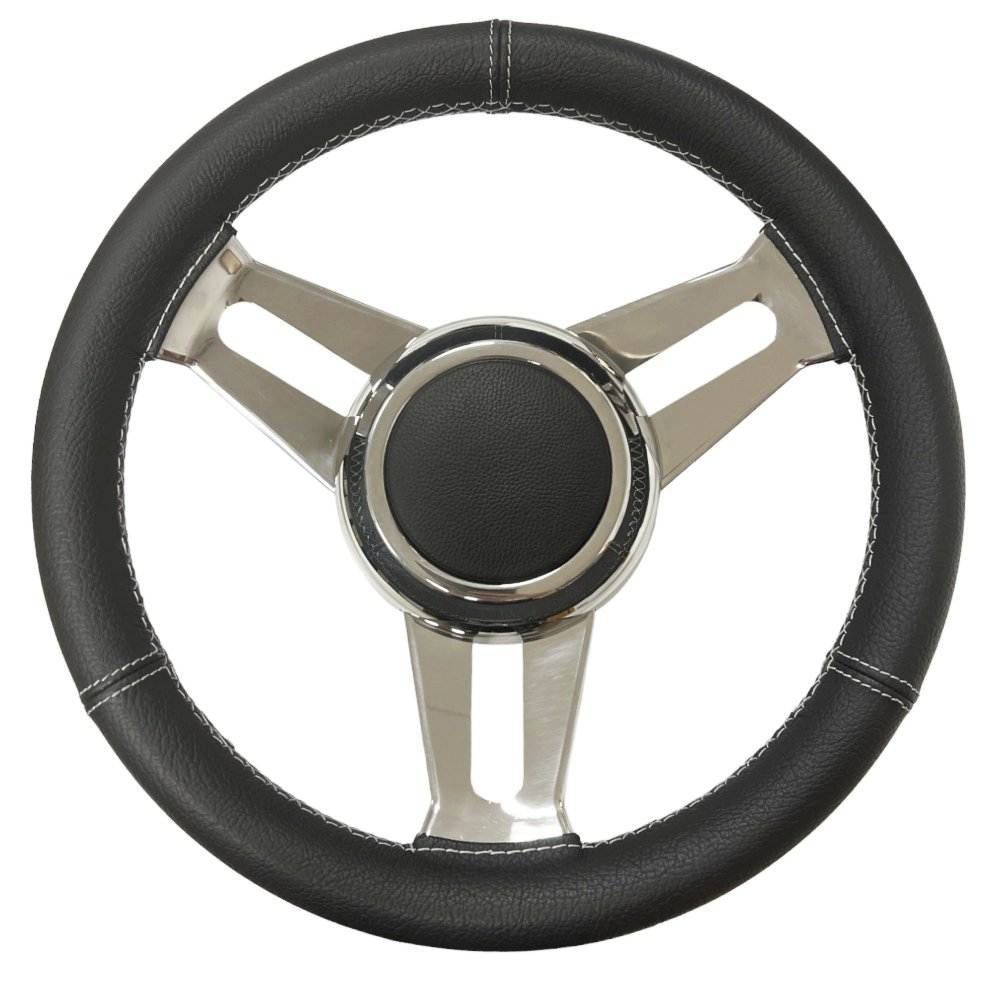 Leather-covered power boat steering wheel - T30PS - SAVORETTI ARMANDO ...