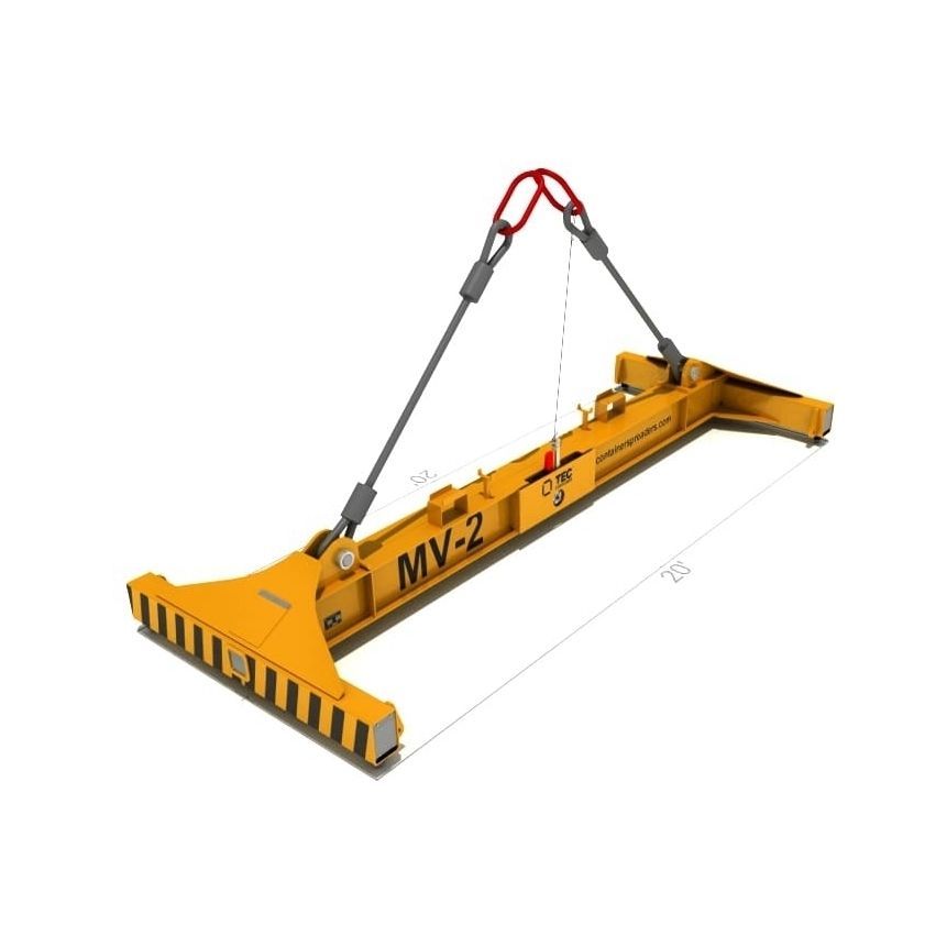 Container spreader - BA-008 - TEC CONTAINER - semi-automatic