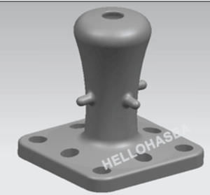 Terminal mooring bollard - SINGLE BIT - Hellohasea