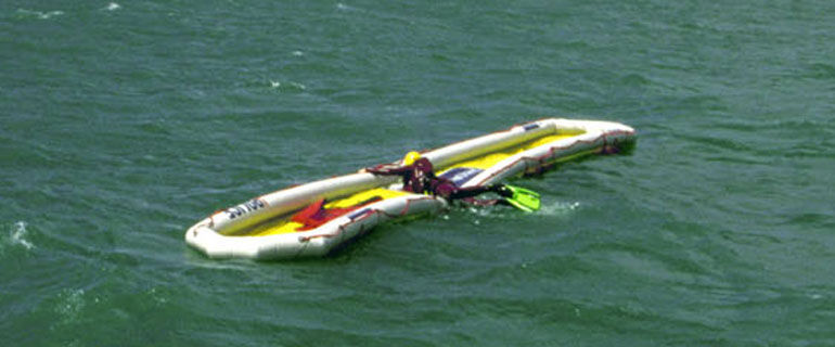 Inflatable platform - RESCUE - Covertex - for special events