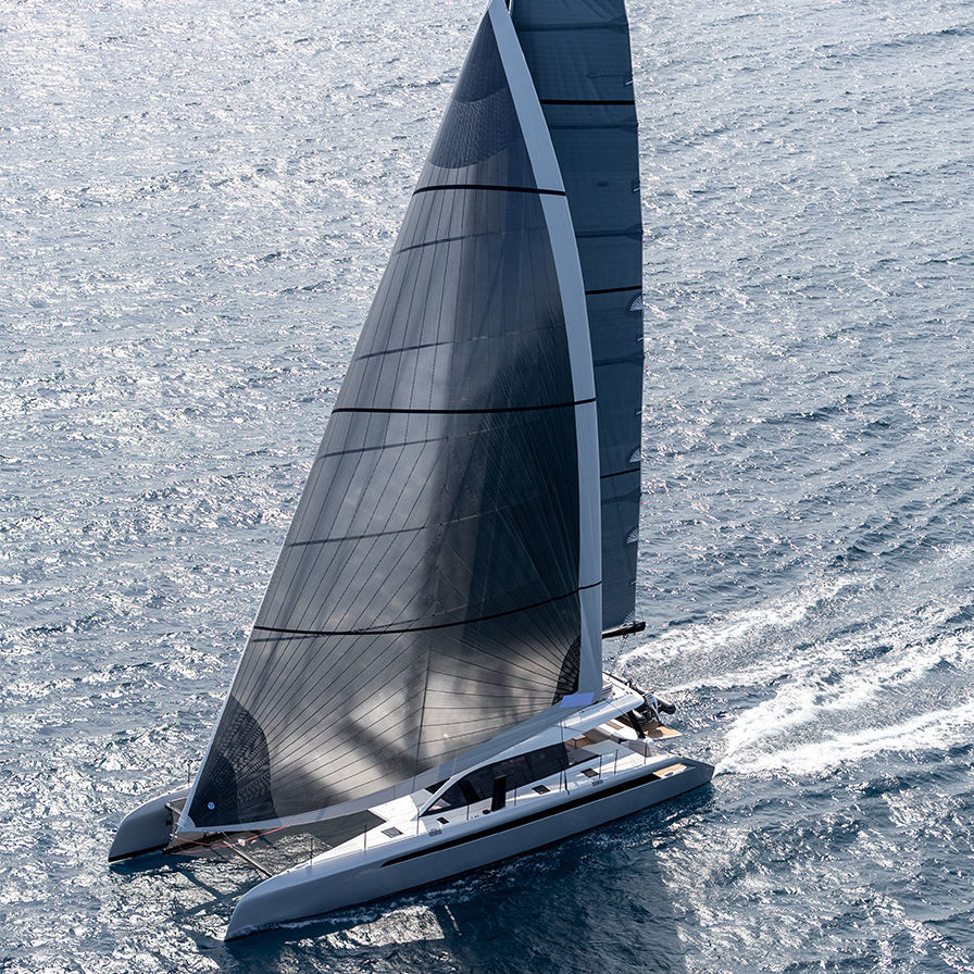 Catamaran sailing yacht - 72 - Gunboat - cruising / 4-cabin / flybridge