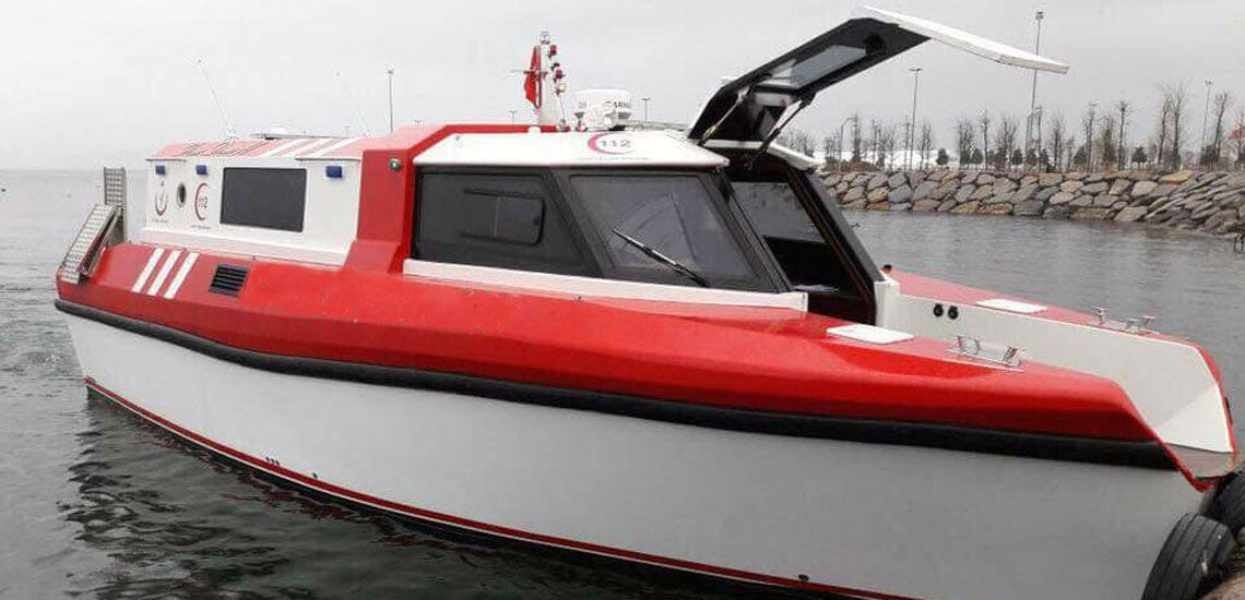 Ambulance boat - Mavi Deniz - inboard / aluminum / medical