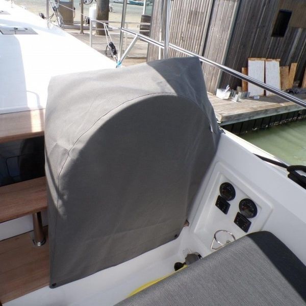 Boat protective cover - Nautitech 44 Open - TTOP Nautic - console / PVC ...
